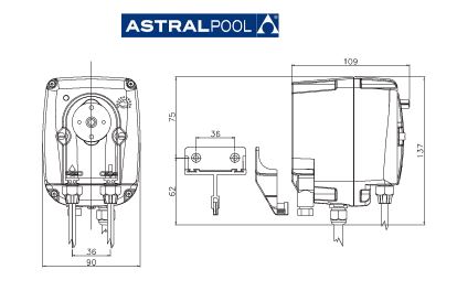 δοσομετρικη αντλια περισταλτικη ASTRAL 4Lit/h at 3bar